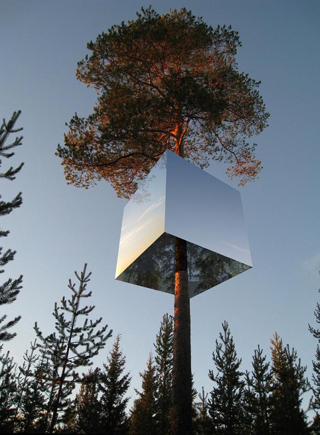The Mirrorcube Treehotel in Sweden » TwistedSifter