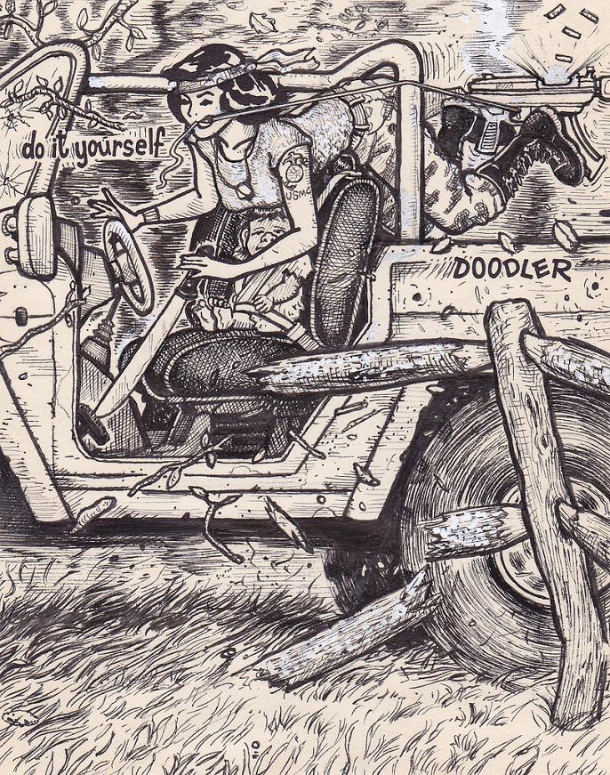 Same Pinup Girl Drawn in 15 Very Different Situations » TwistedSifter