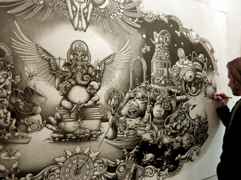Astonishing 8 ft x 5 ft Drawing by Joe Fenton [15 pics] » TwistedSifter