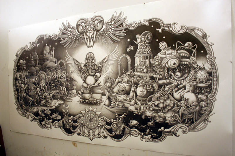 Astonishing 8 ft x 5 ft Drawing by Joe Fenton [15 pics] » TwistedSifter