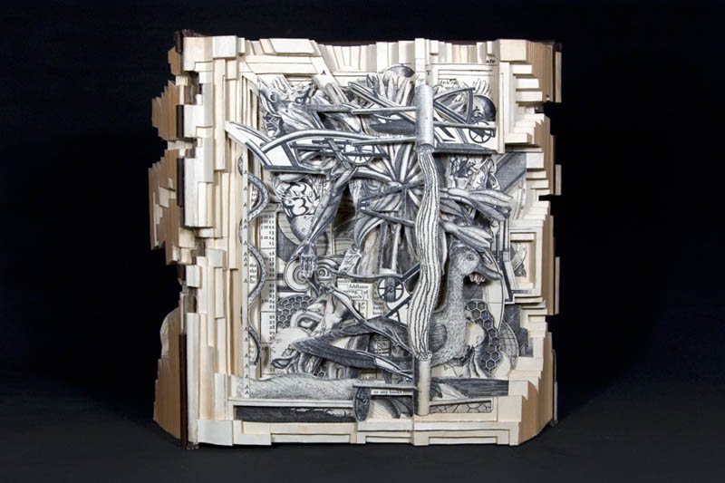 Intricate Book Art Carvings by Brian Dettmer - TwistedSifter