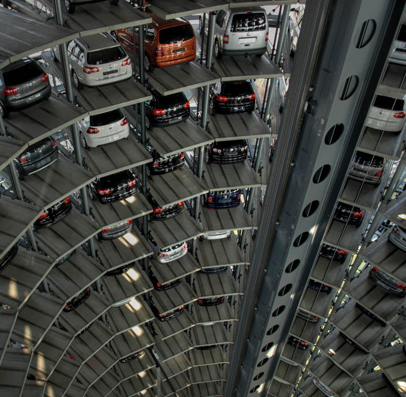 Volkswagen's 800-Vehicle Car Towers in Germany - TwistedSifter