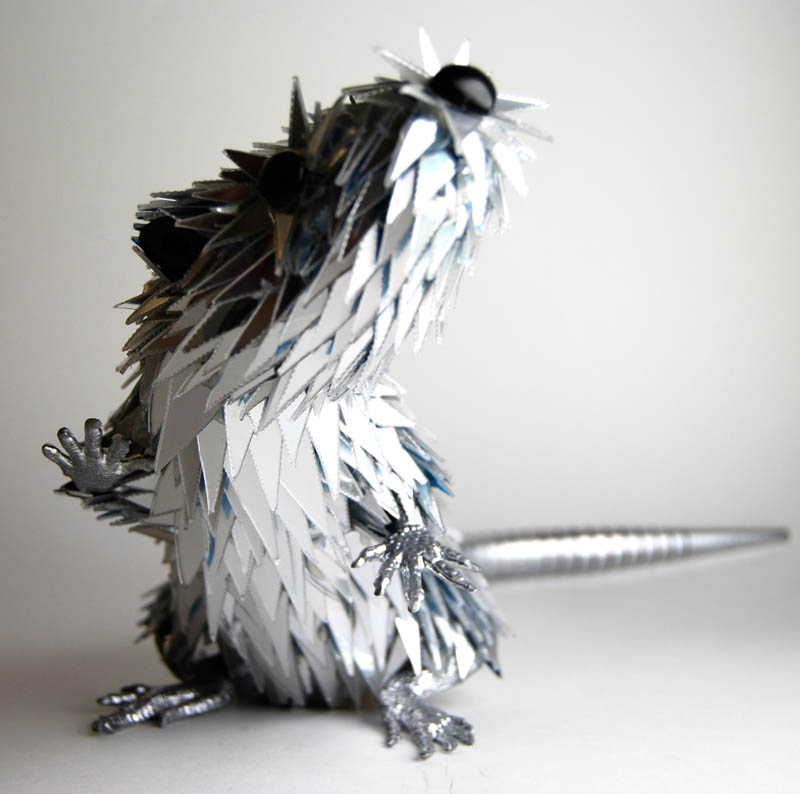 10 Amazing Animals Sculptures Made from Shattered CDs » TwistedSifter