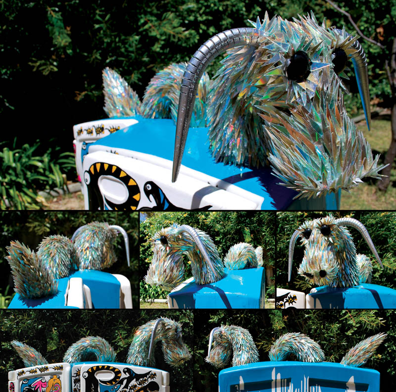 10 Amazing Animals Sculptures Made from Shattered CDs » TwistedSifter