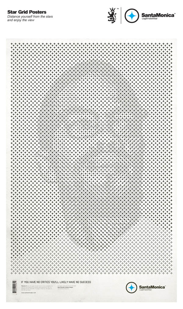 13 Creative Star Grid Posters by Mark Brooks - TwistedSifter