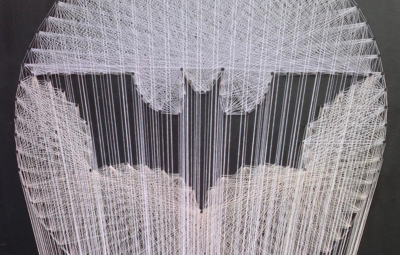 Awesome Batman Symbol Made from Thread » TwistedSifter