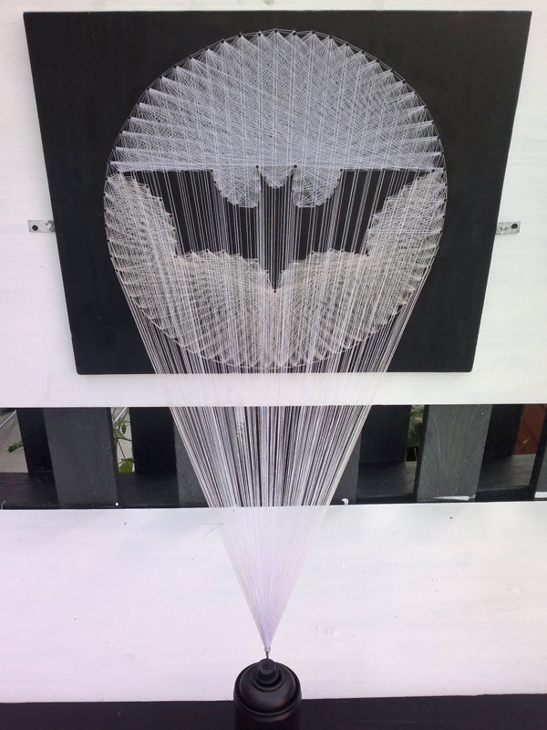 Awesome Batman Symbol Made from Thread » TwistedSifter