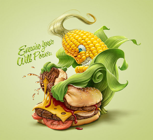Illustrating the Daily Battles of 'Will Power' - TwistedSifter