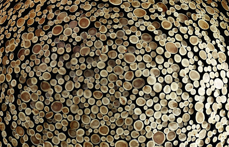 Colossal Wooden Spheres Made from Interlocking Wood » TwistedSifter