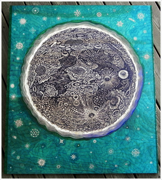 A Giant Moon Carved Into Wood » TwistedSifter