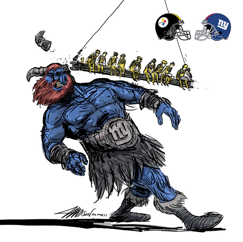 Football Matchups Illustrated by a Pixar Animator » TwistedSifter