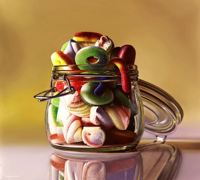 Hyperrealistic Still Life Paintings by Roberto Bernardi » TwistedSifter