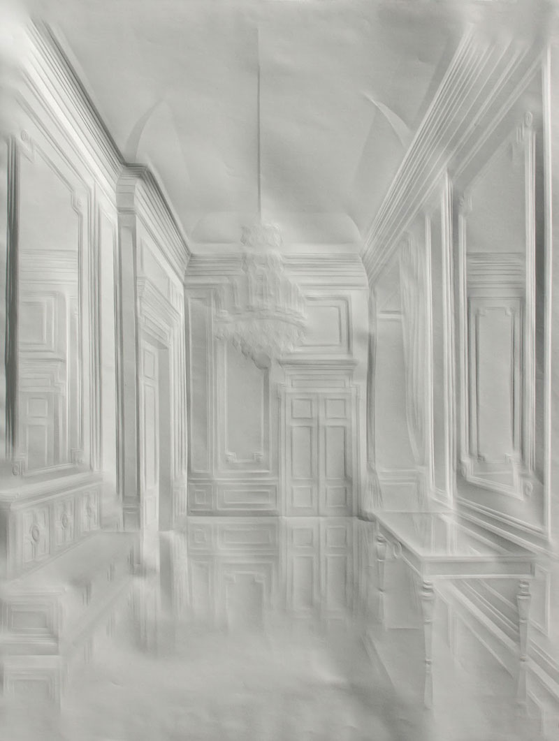 Artworks Made from a Creased Sheet of Paper - TwistedSifter