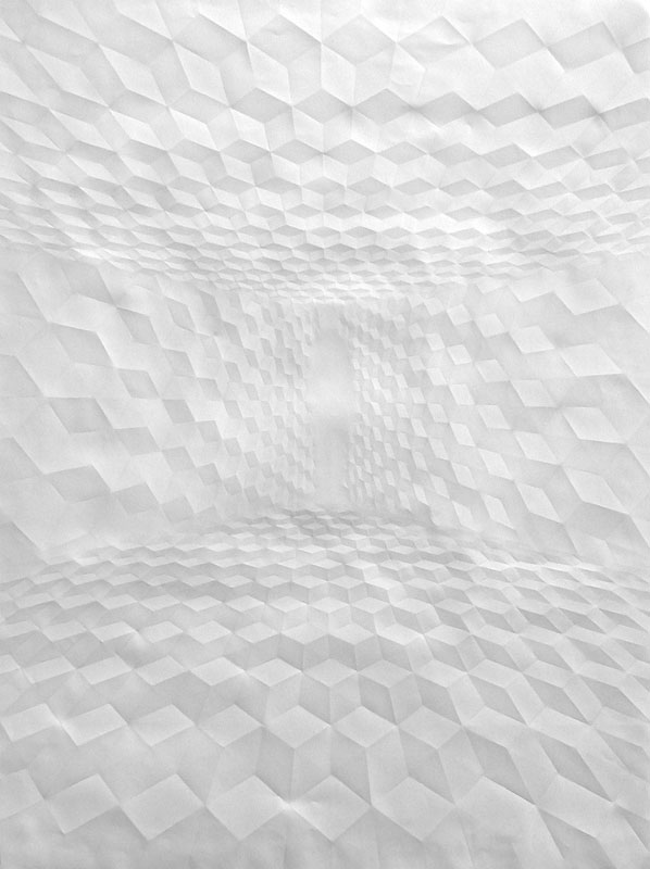 Artworks Made from a Creased Sheet of Paper - TwistedSifter