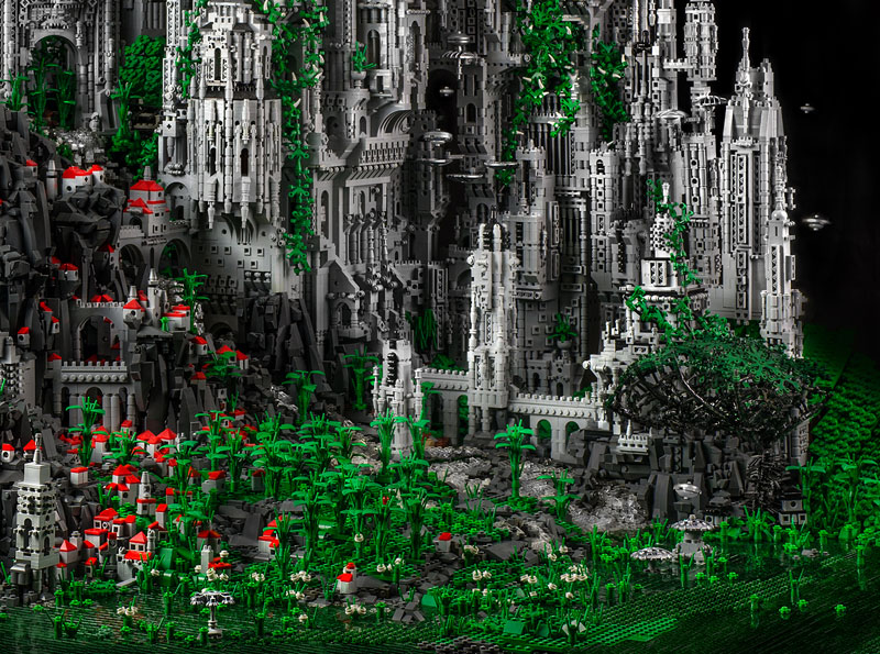 Master LEGO Builder Creates Epic 200,000 Piece Fantasy World ...