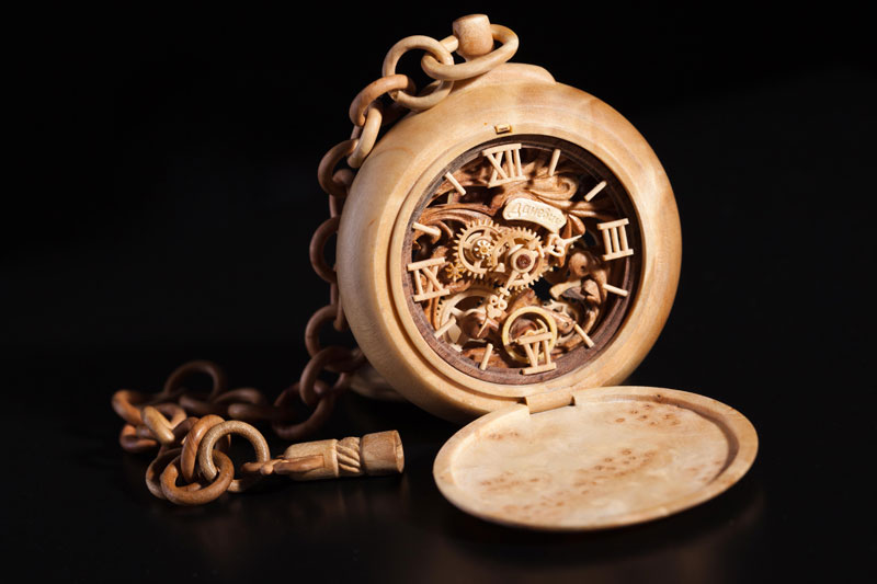 These Functioning Watches Were Carved From Wood - TwistedSifter