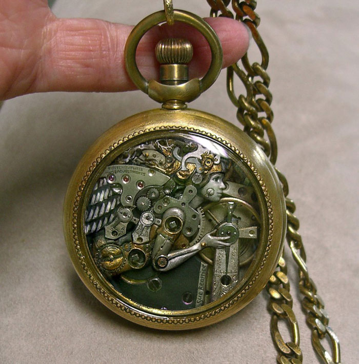 15 Sculptures Made from Old Watch Parts » TwistedSifter