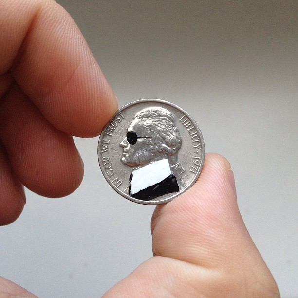 Pop Culture Portraits Painted onto Coins - TwistedSifter