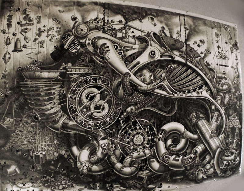 Samuel Gomez Draws a 90-Square-Foot Masterpiece » TwistedSifter