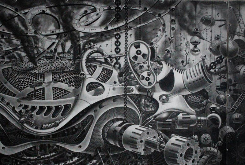 Samuel Gomez Draws a 90-Square-Foot Masterpiece » TwistedSifter