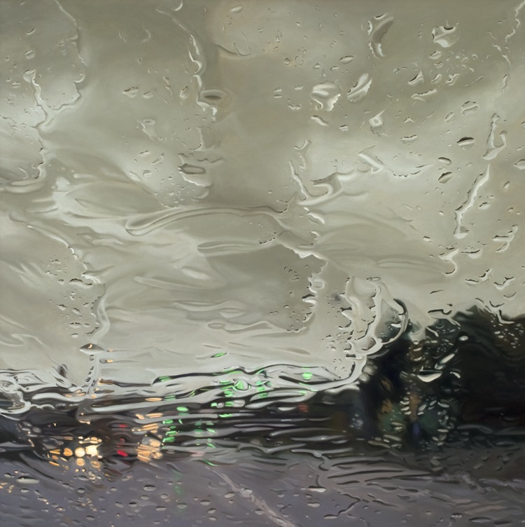 Hyperrealistic Oil Paintings Looking Through Rainy Windshields ...
