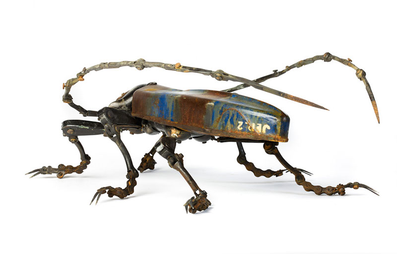 Intricate Animals Made from Scrap Metal and Old Auto Parts - TwistedSifter