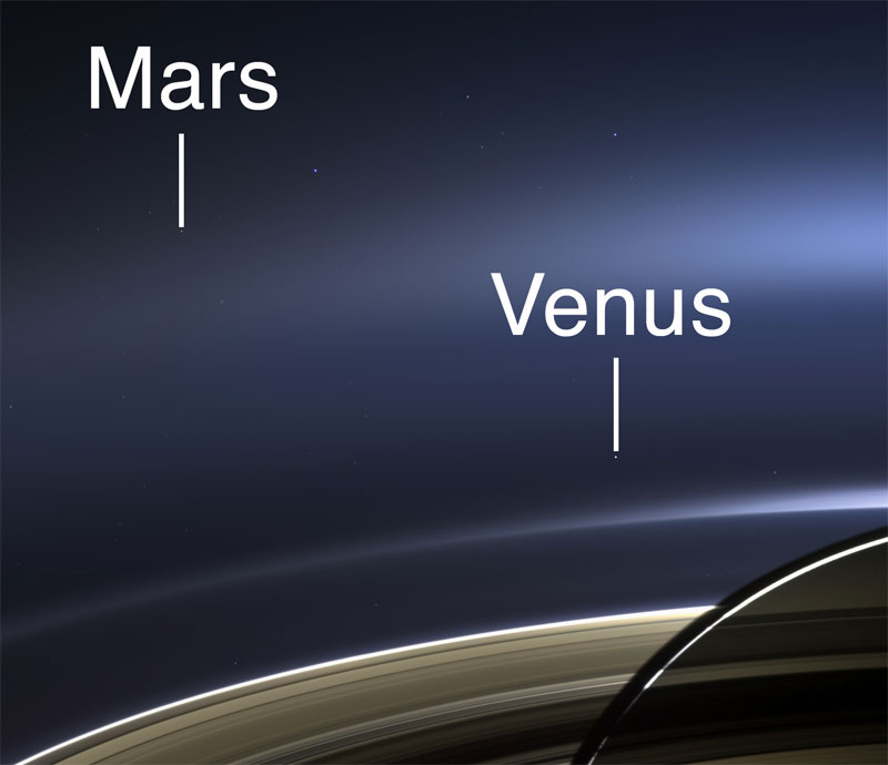 Saturn, Venus, Mars and Earth All in One Photo - TwistedSifter