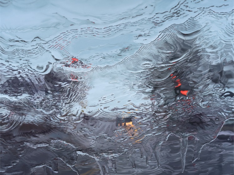 Hyperrealistic Oil Paintings Looking Through Rainy Windshields ...