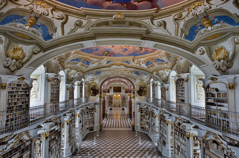 The World's Largest Monastery Library is in Austria and it's Beautiful ...