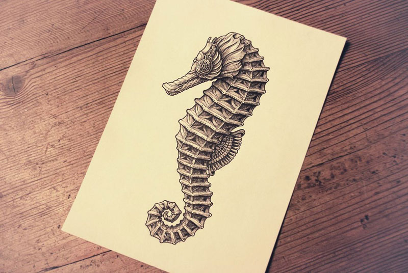 Incredibly Intricate Ink Illustrations by Alex Konahin » TwistedSifter