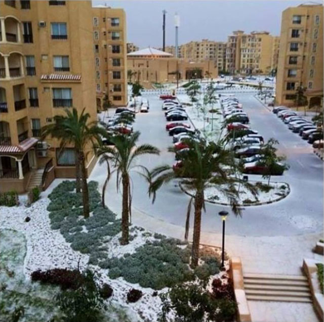 Snow Falls in Cairo for the First Time in 112 Years » TwistedSifter