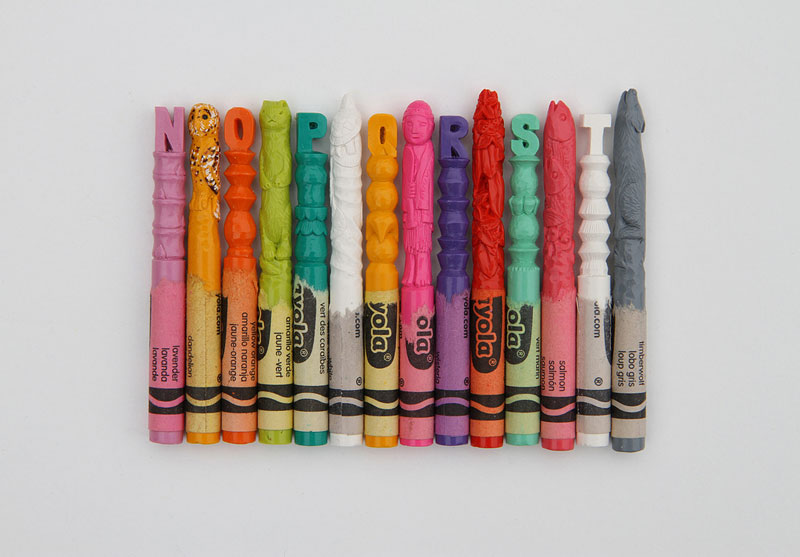 Artist Carves Entire Alphabet Into Set of Crayons » TwistedSifter