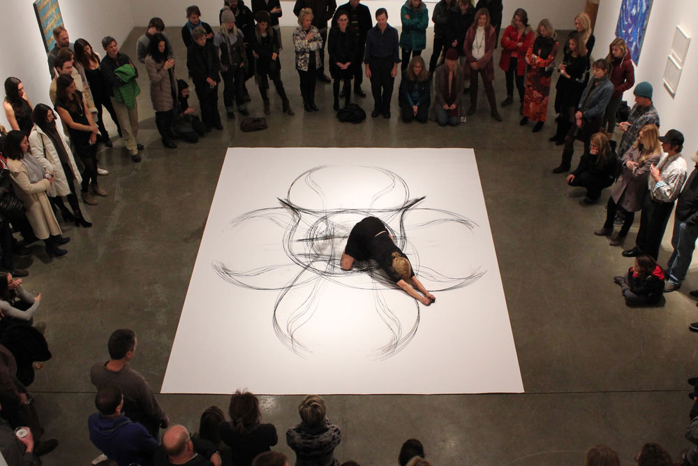 Artist Uses Entire Body to Create Larger than Life Charcoal Drawings ...