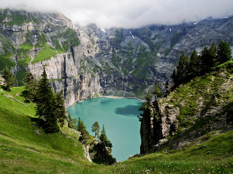 Picture of the Day: Oeschinen Lake, Switzerland » TwistedSifter