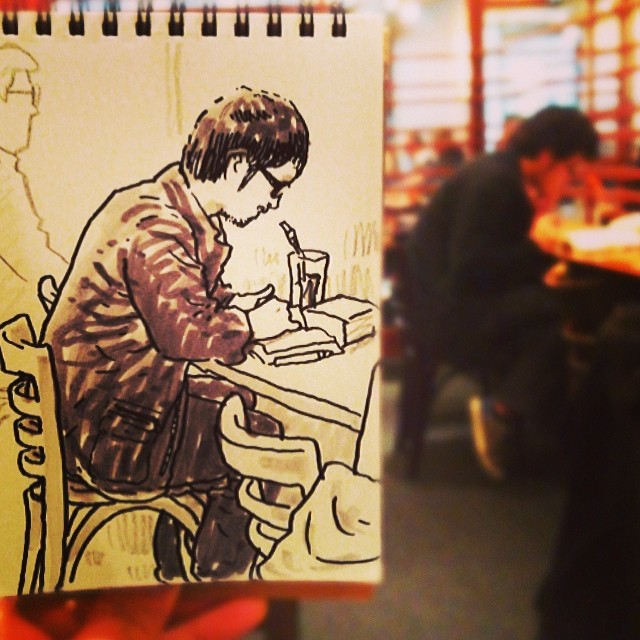 Artist Living in Tokyo Turns Everyday Scenes into Speed Sketches ...