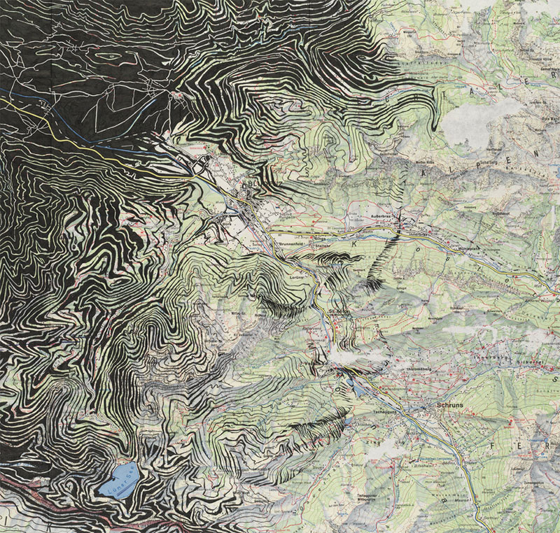 12 Incredible Portraits Drawn Onto Maps - TwistedSifter