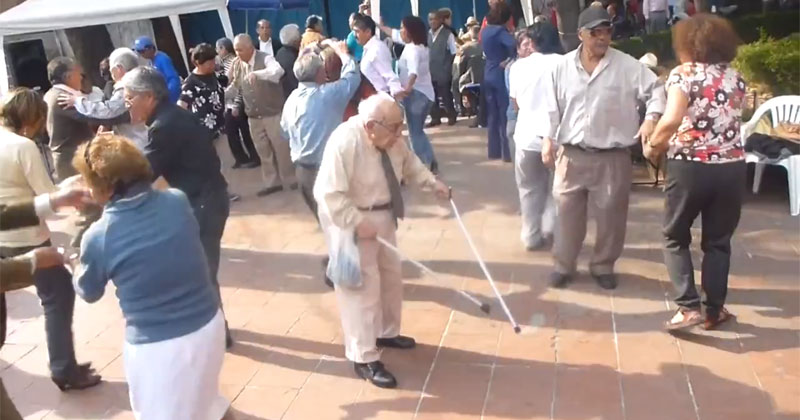 old man with two canes dancing » TwistedSifter