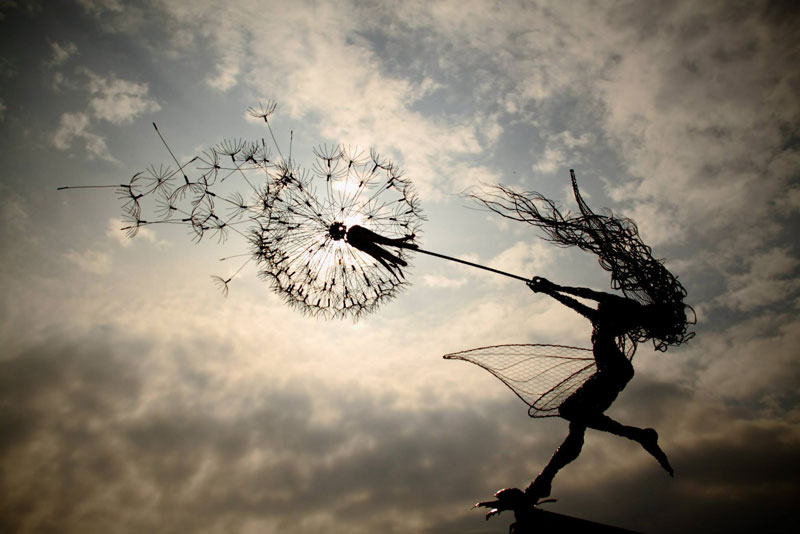 Ethereal Wire Fairy Sculptures by Robin Wight - TwistedSifter
