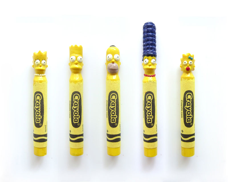 36 Famous Characters Carved Into Crayons - TwistedSifter