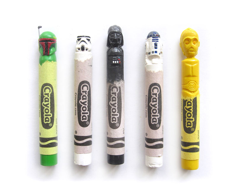 36 Famous Characters Carved Into Crayons » TwistedSifter