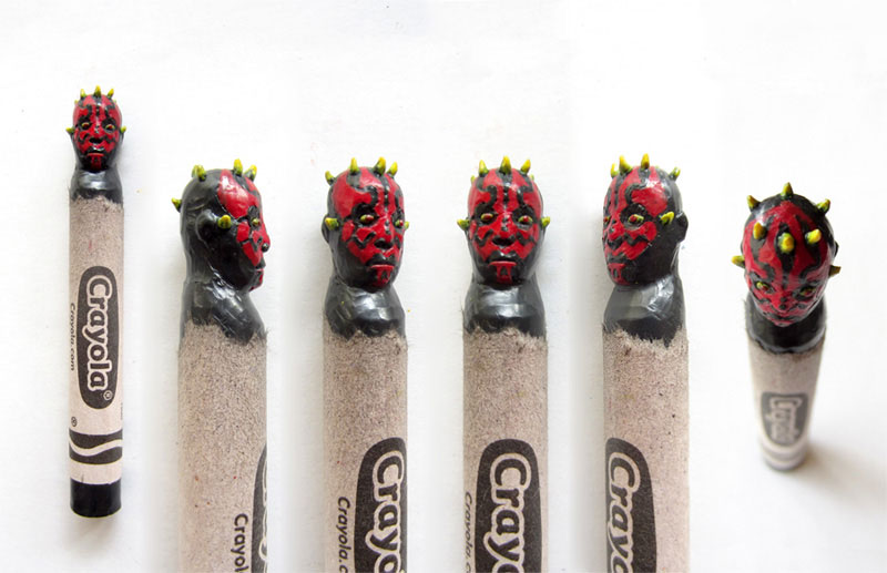 36 Famous Characters Carved Into Crayons - TwistedSifter