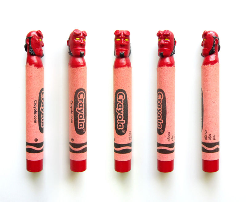 36 Famous Characters Carved Into Crayons » TwistedSifter