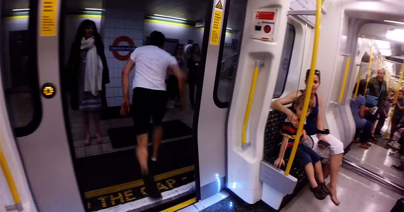 Guy Hops Off Train, Sprints to the Next Stop and Gets On Again ...