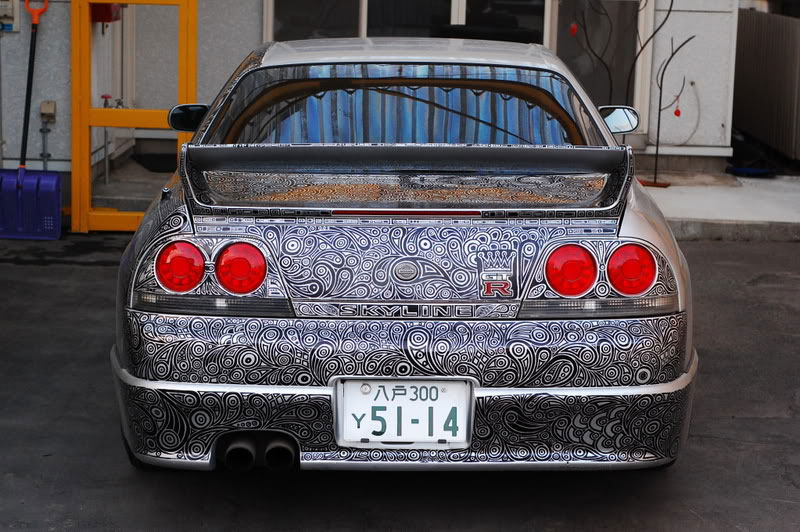Artist Uses Sharpie to Give Nissan Skyline GTR One of a Kind Paint Job ...