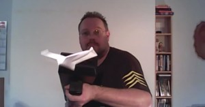 guy builds machine gun that folds and shoot paper airplanes » TwistedSifter