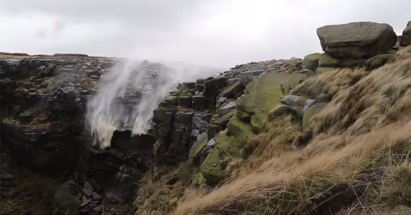 You Know It's Windy When Waterfalls are Being Blown Upwards - TwistedSifter