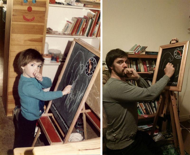 Brothers Recreate Childhood Photos for Parents' Wedding Anniversary ...