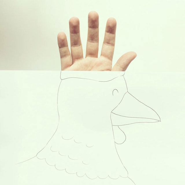 12 Clever Finger Doodles by Javier Perez - TwistedSifter