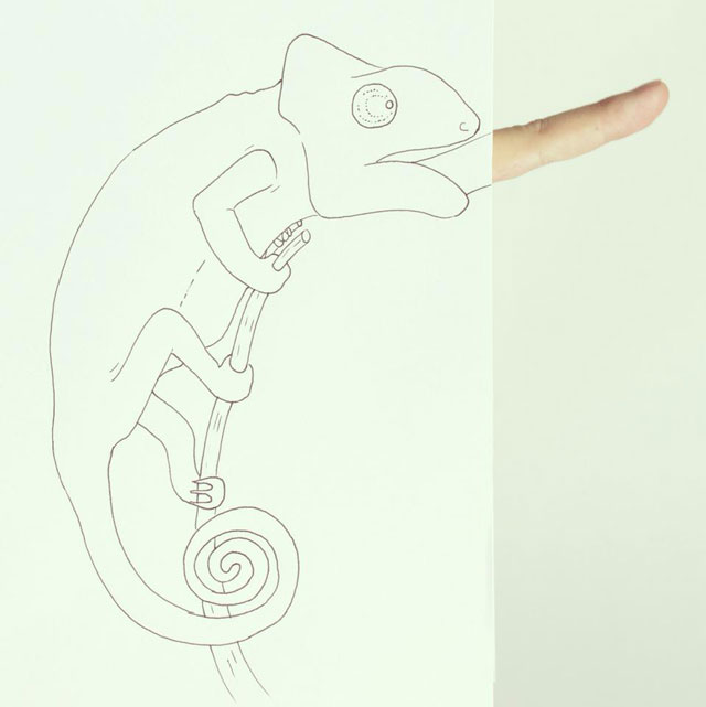 12 Clever Finger Doodles by Javier Perez - TwistedSifter