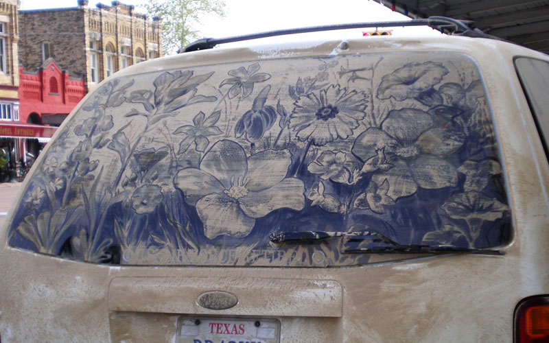 Artist Turns Dirty Cars Into Works of Art - TwistedSifter